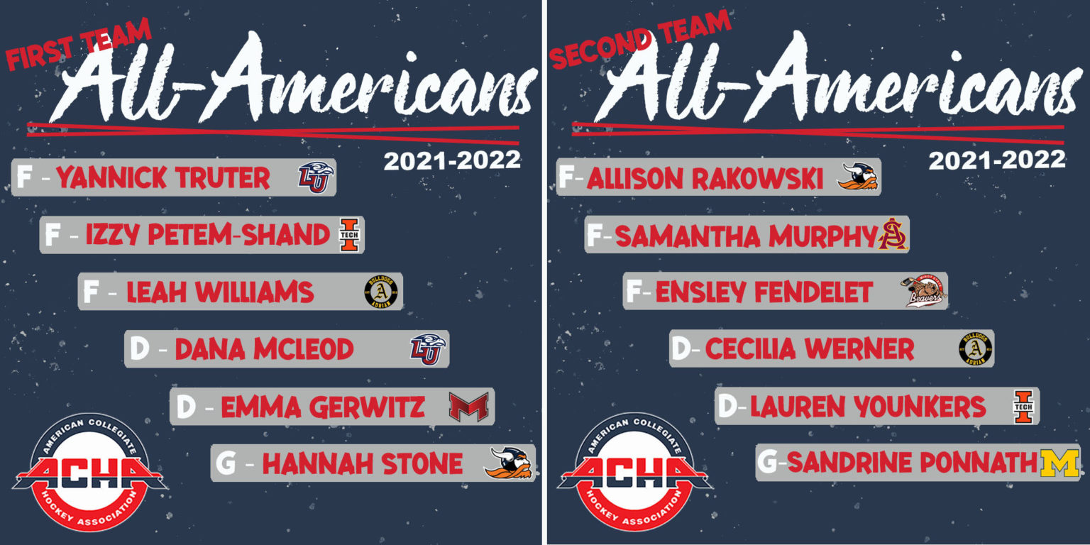 Women’s Division 1 All American Awards Announced | American Collegiate ...