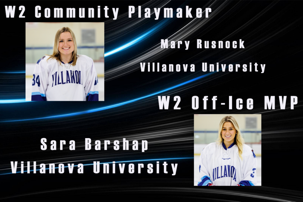 W2 Announces Community Playmaker and Off-Ice MVP | American Collegiate Hockey Association (ACHA)