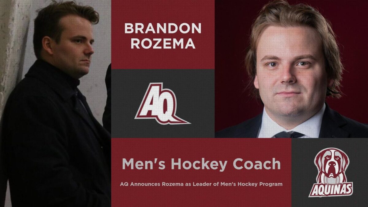 Aquinas Announces Brandon Rozema as Men’s Hockey Head Coach | American ...