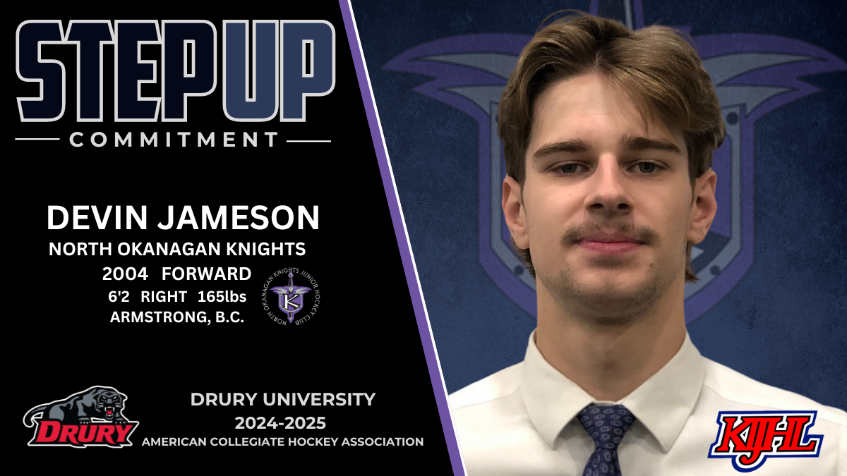 Knights’ leader Jameson joins teammates at ACHA’s Drury University ...