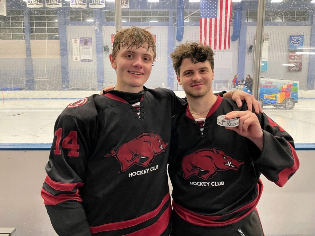 Dynamic duo on the ice: Two hockey players unexpectedly reunited | American Collegiate Hockey ...