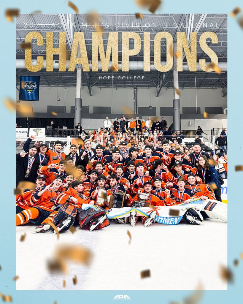 ACHA M3 NATIONAL CHAMPIONS – Hope College | American Collegiate Hockey ...